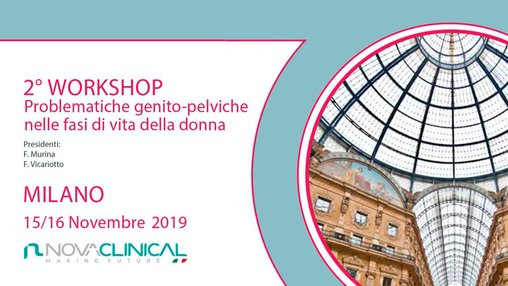 2^ Workshop Pelvic genital problems in women’s life phases. - Novaclinical
